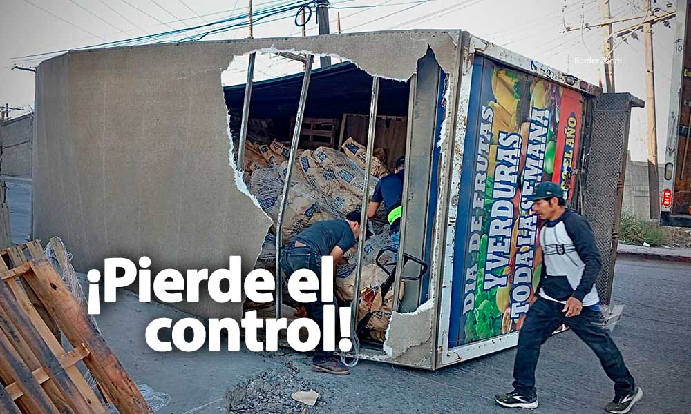 Camión cargado con papas vuelca en “El Realito” y bloquea el paso ...
